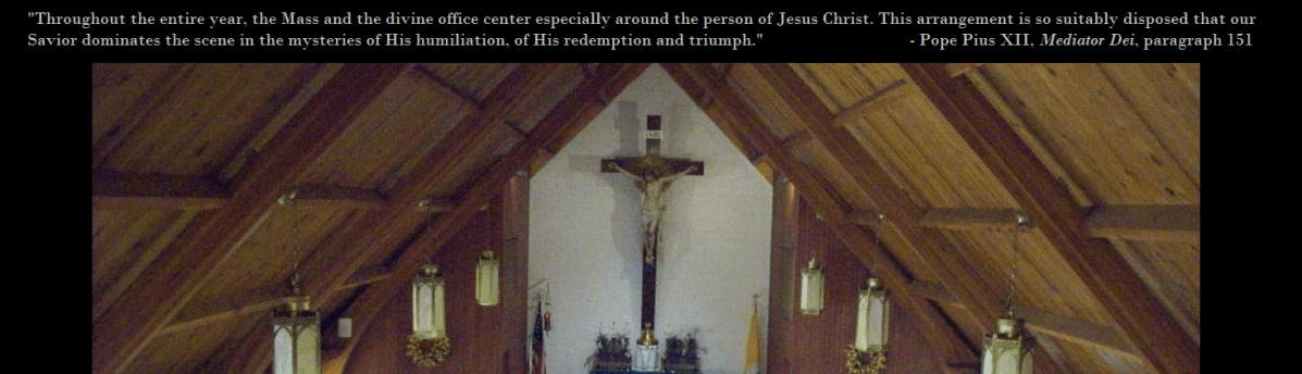 Schedule – Mary Help Of Christians Traditional Catholic Church